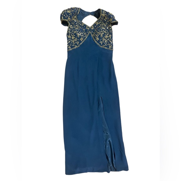 Sean Collection | Dresses | Vintage Sean Collection Navy Blue Silk ...